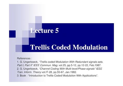 Pdf Lecture 5 Trellis Coded Modulation Communication System Dokumentips