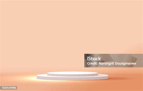 화장품 파스텔 핑크 배경과 제품 프리젠 테이션 브랜딩 및 포장을위한 프리미엄 포디움 디스플레이 배경의 그림자 스튜디오 무대 벡터