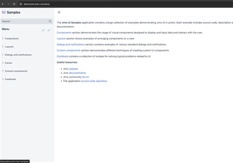Ui Samples Doesnt Work Support Jmix