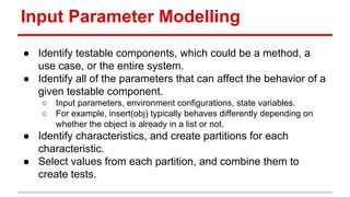 Input Space Partitioning PPT