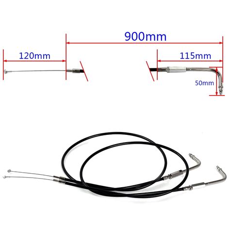 354 Pvc Throttle Cables For Harley Dyna Wide Glide Sportster Night