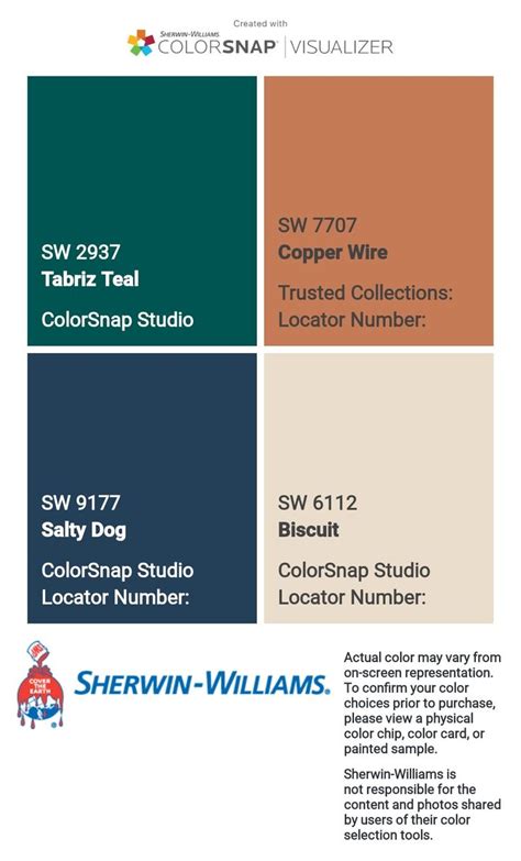 I Just Created This Color Palette With The Sherwin Williams Colorsnap