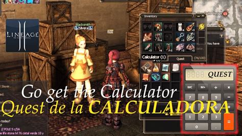 quest de la calculadora 🧮 go get the calculator lineage ii l2 ares c4 lineage2 lineageii