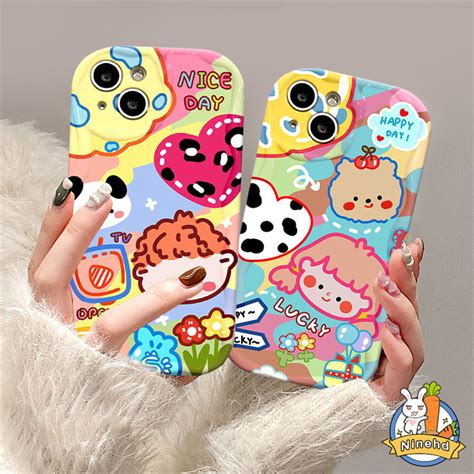 เคสป้องกันโทรศัพท์มือถือ แบบนิ่ม ลายการ์ตูนน่ารัก สําหรับ Redmi 13c A1