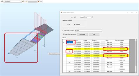 loads not transferred to bars or panel edges defined in claddings or