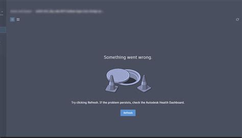 Something Went Wrong Displays When Trying To Access Autodesk Docs On The Start Page Of Civil 3d