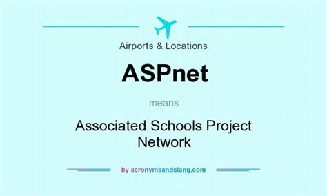 Aspnet Associated Schools Project Network In Airports And Locations By