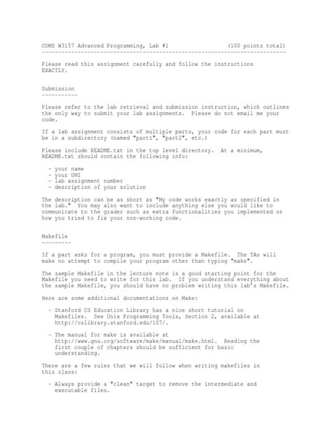 Advanced Programming Lab 1 Pdf Computer Engineering Software