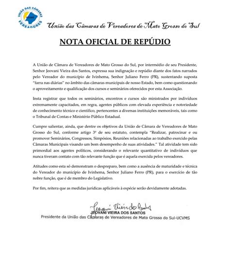 Nota De Repúdio