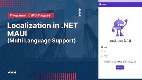 Localization In Net Maui Multi Language Support Youtube