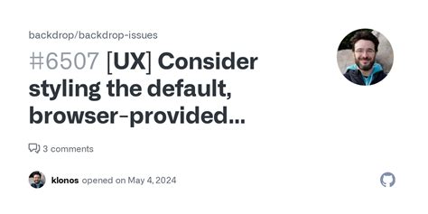 Ux Consider Styling The Default Browser Provided Choose File Input The Same As The Select
