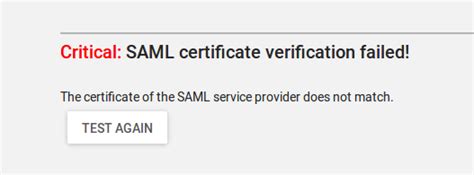 Saml Certificate Verification Failed Ucs Univention Corporate Server Univention Help