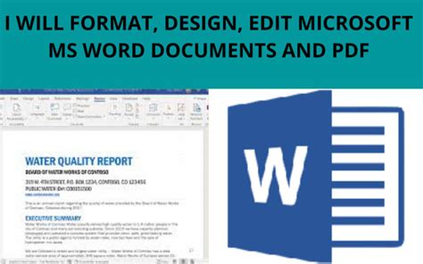 Format Design Edit Adjust Ms Word Documents Convert By