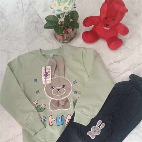 خرید و قیمت بلیز شلوار دخترانه مجلسی جنس بلیز نخی جنس شلوار لی کاغذی