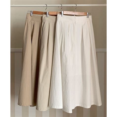 매일 핀턱 훌 스커트