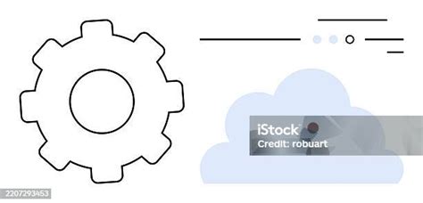클라우드 컴퓨팅 및 설정 기어 벡터 클라우드 서비스 및 최적화 기술을 상징합니다 개념에 대한 스톡 벡터 아트 및 기타 이미지 개념 개념과 주제 개선 Istock