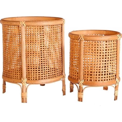 Jual Standing Pot Webing Rotan Alami Shopee Indonesia