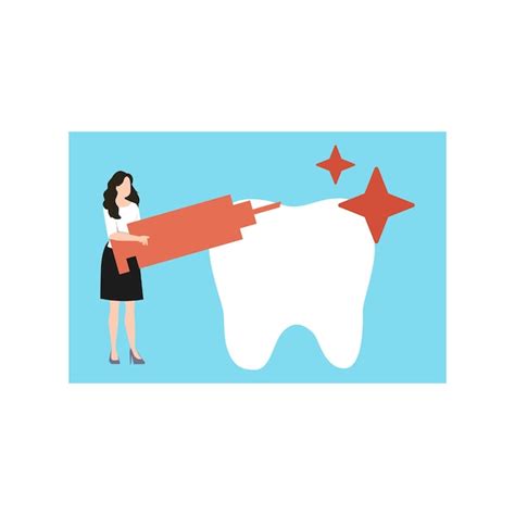 Premium Vector The Girl Has An Injection In Her Hand