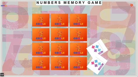 Numbers Memory Game Coirle
