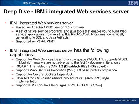 Ppt Web Services And Soa For The Rpg Developer On Ibm I Ibm