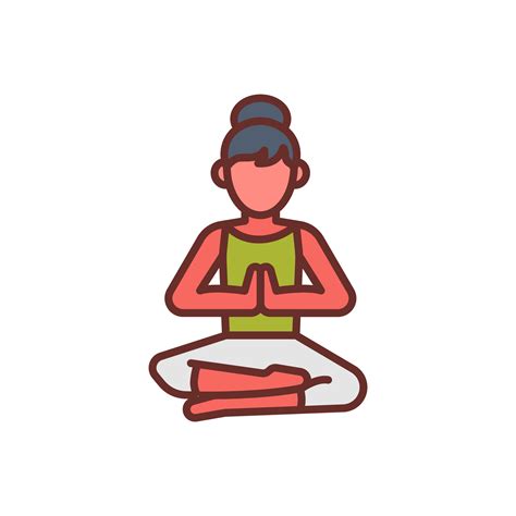 Meditation Icon In Vector Illustration 33050406 Vector Art At Vecteezy