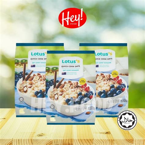 Lotuss Oats Rolled Oats 800g Instant Oat 12kg Quick Cook Oat 12kg