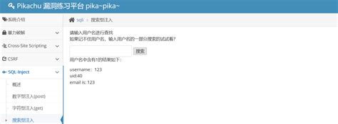 SQL注入 Pikachu靶场通关 sql注入靶场 CSDN博客