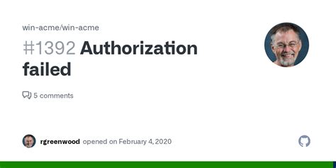 Authorization Failed · Issue 1392 · Win Acme Win Acme · Github