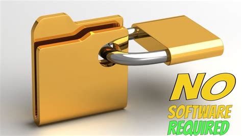 How To Protect Lock Folder And Privacy From Others Without Any Software In Windows YouTube