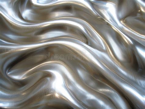 Luxurious Flowing Metallic Silver Fabric With Intricate Texture Stock Image Image Of Elegant