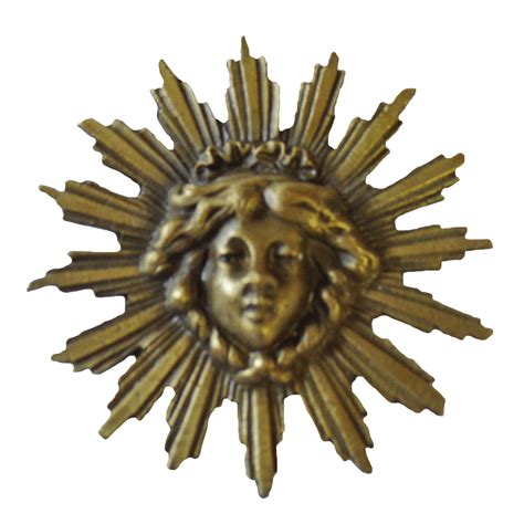 French Sunburst Clock Pendulum 3 Antique Brass Bob 12 Steel Rod With Hook Ronell Clock Co