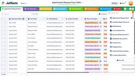 Comment Afficher Attribuer Et Modifier Des Formulaires Depuis Les Tableaux Jotform