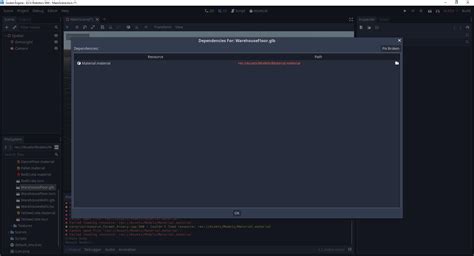 Godot Fix Dependency On Material Refuses To Replace Old Material With