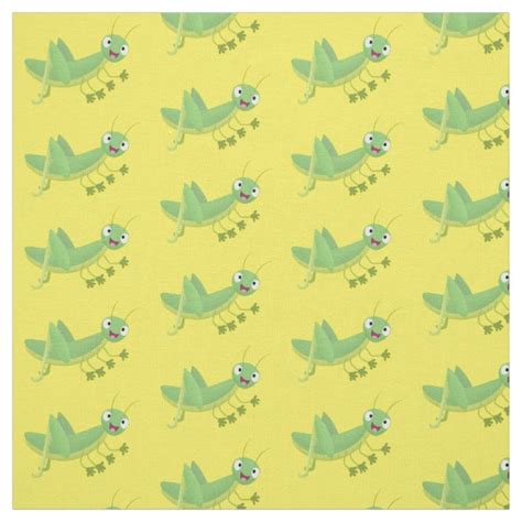 Cartoon Grasshopper Fabric Zazzle