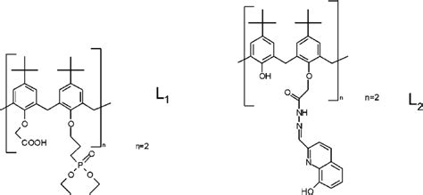 Molecular Structures Of The Calixarenes L 1 And L 2 [36 37] Download High Quality Scientific