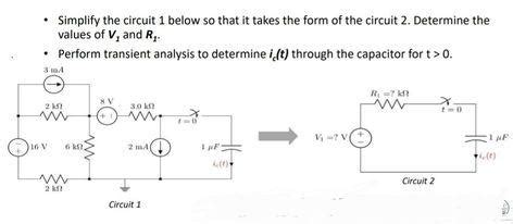Solved Simplify The Circuit 1 Below So That It Takes The Chegg Com