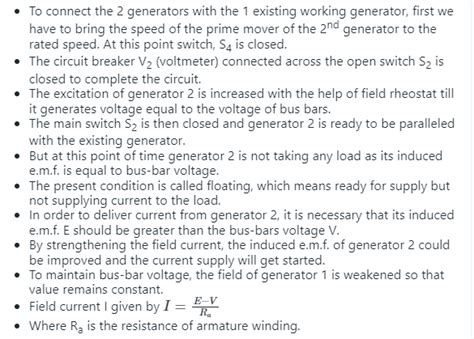 Parallel Operation Of DC Generator Learn Conditions Uses