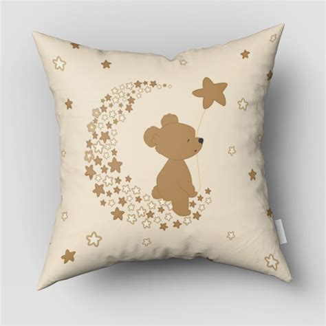 قیمت و خرید کوسن چاپی کودکانه طرح خرسی Cs 1293 چاپ دی تولید کننده ست اتاق کودک