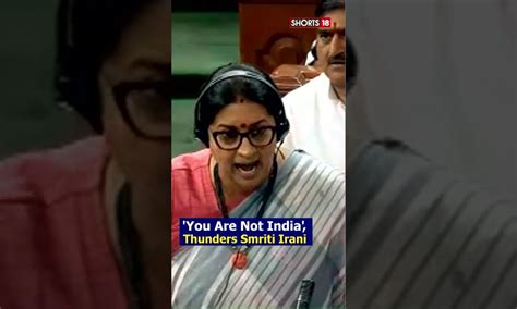 Shorts Smriti Irani Speech No Confidence Motion In Lok Sabha