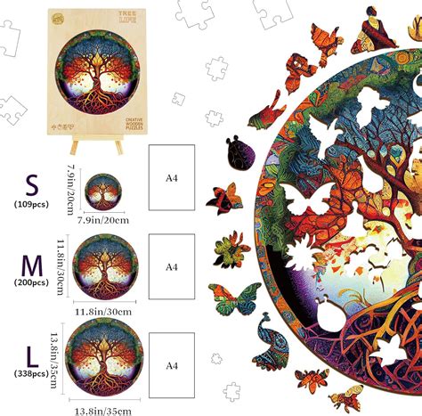 Woodbests Tree Life Rompecabezas De Madera Para Adultos M 200