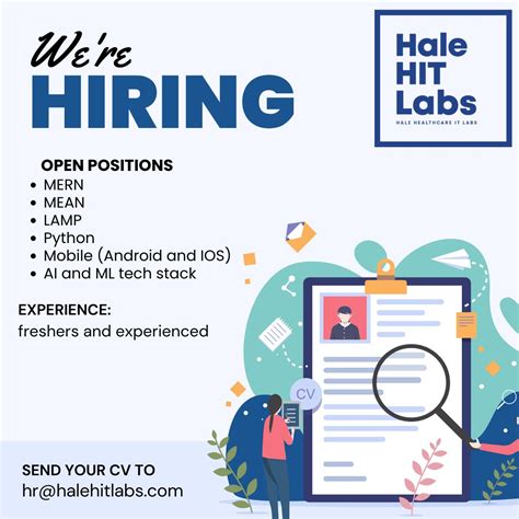 Hale Healthcare It Labs On Linkedin We Are Expanding Our Team