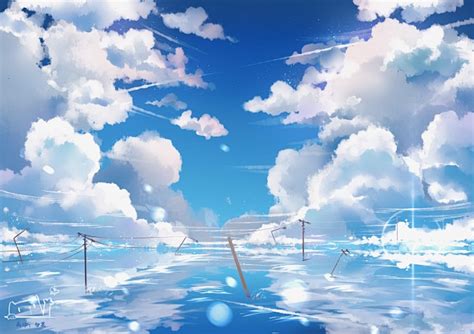 原创动漫场景云壁纸