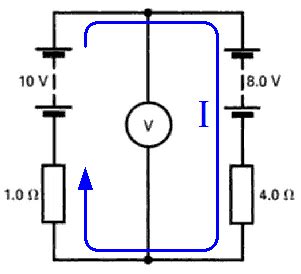 Voltmeter Reading In A Parallel Circuit With Two Batteries Physics Forums