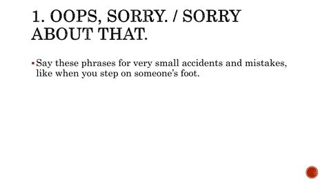 EXPRESSIONS TO APOLOGIZE Materi Kelas Vii Pptx