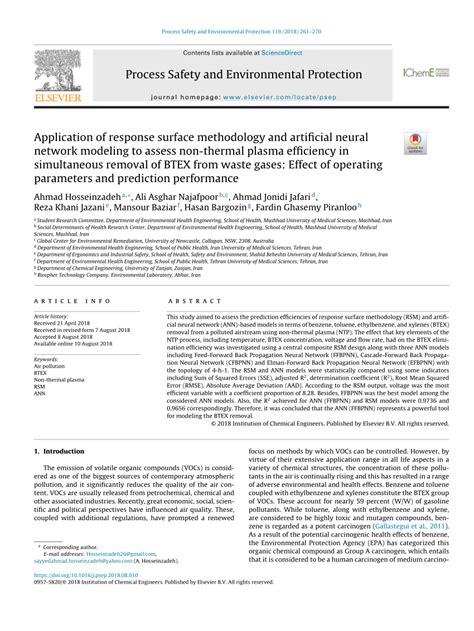 Pdf Application Of Response Surface Methodology And Artificial Neural Network Modeling To