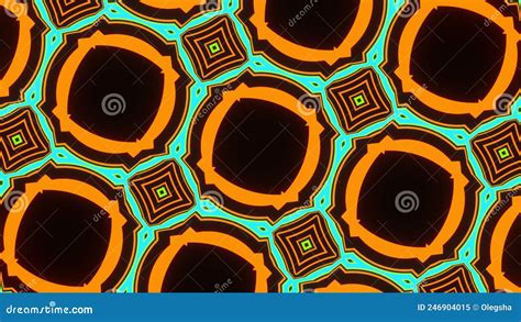 Bright Abstract Pulsating Shapes For The Design Of The Show Stock Video