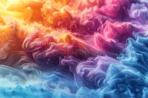 Pastel Rainbow Gradient Background With Soft Grainy Texture And Light Overlay Stock Illustration