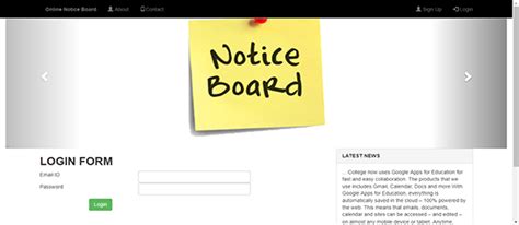 Notice Board Design In Html