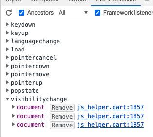 Html Document RemoveEventListener Not Working Issue 73842 Flutter