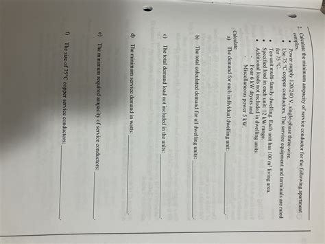 Apartment Unit Load Calculations Questions Electrician Talk